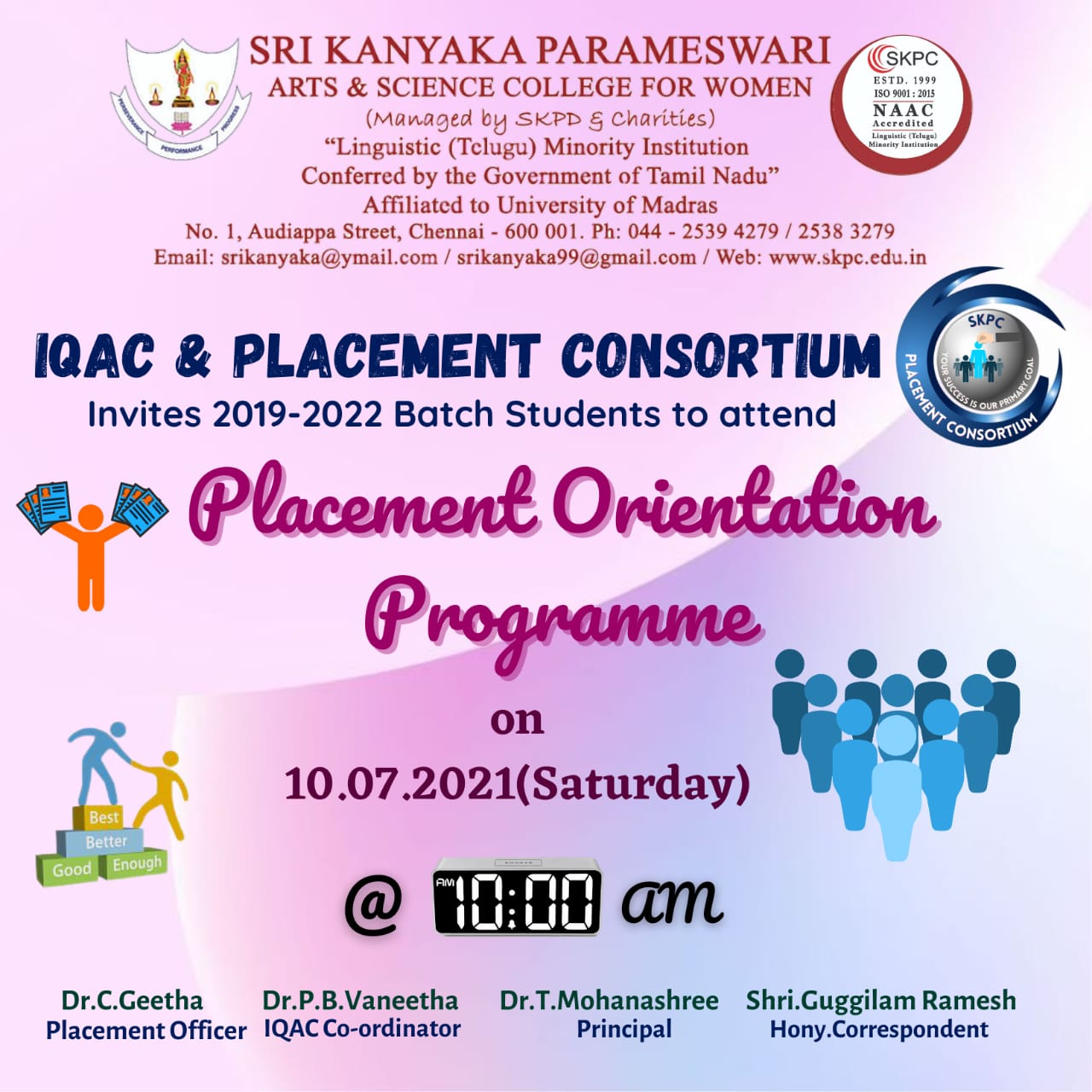Placement Orientation Programme – SKPC